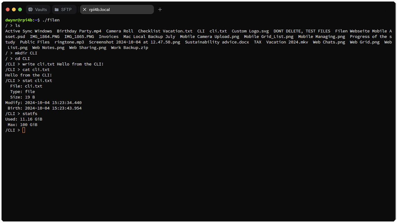 CLI – Filen – Next Generation End-To-End Encrypted Cloud Storage