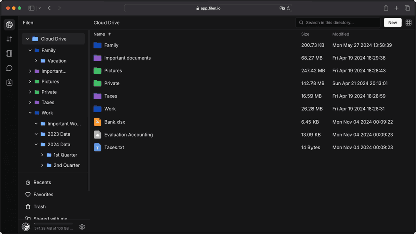 Desktop app – Filen – Next Generation End-To-End Encrypted Cloud Storage