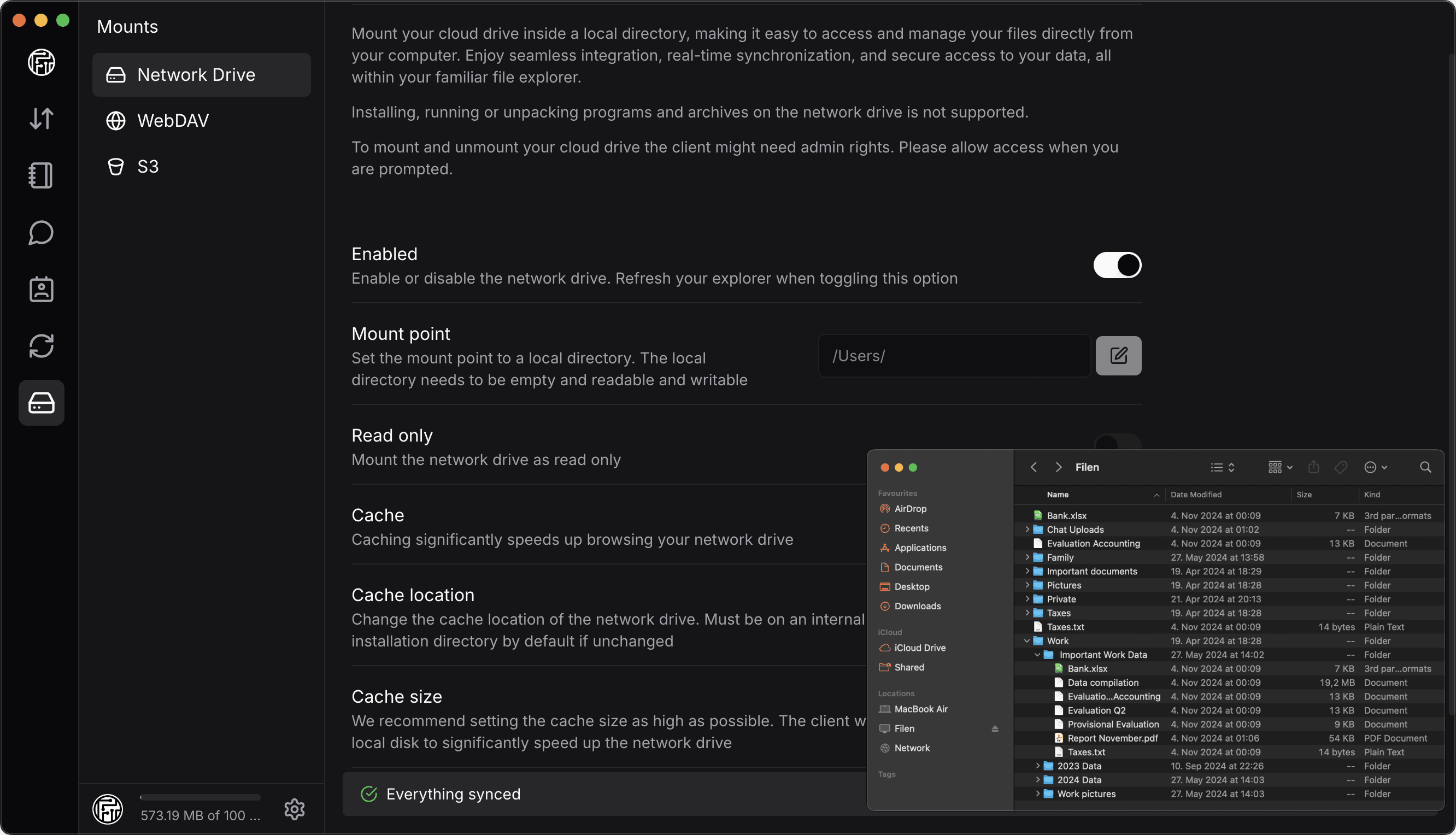 Desktop App Filen Next Generation End To End Encrypted Cloud Storage