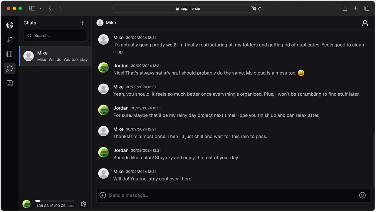 Web App Filen Next Generation End To End Encrypted Cloud Storage